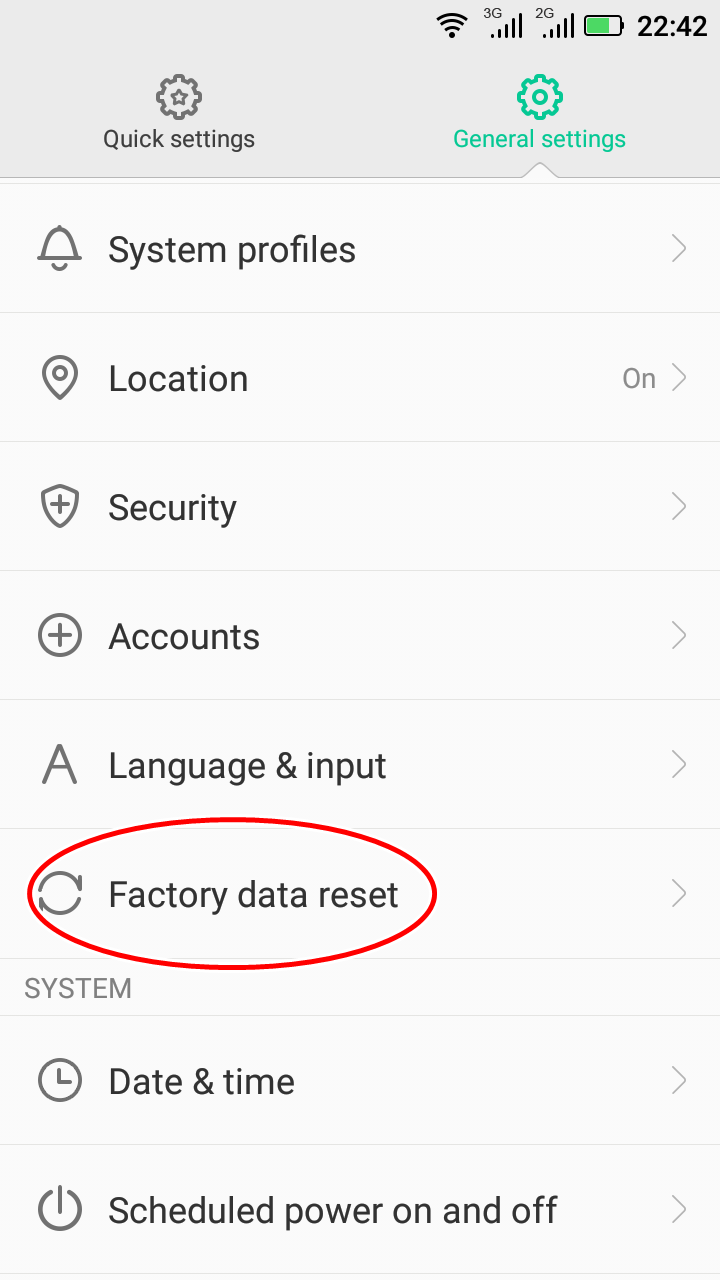Cara Factory Reset Hisense Pureshot+ HS-L695 - BOY: Blog Oom Yahya